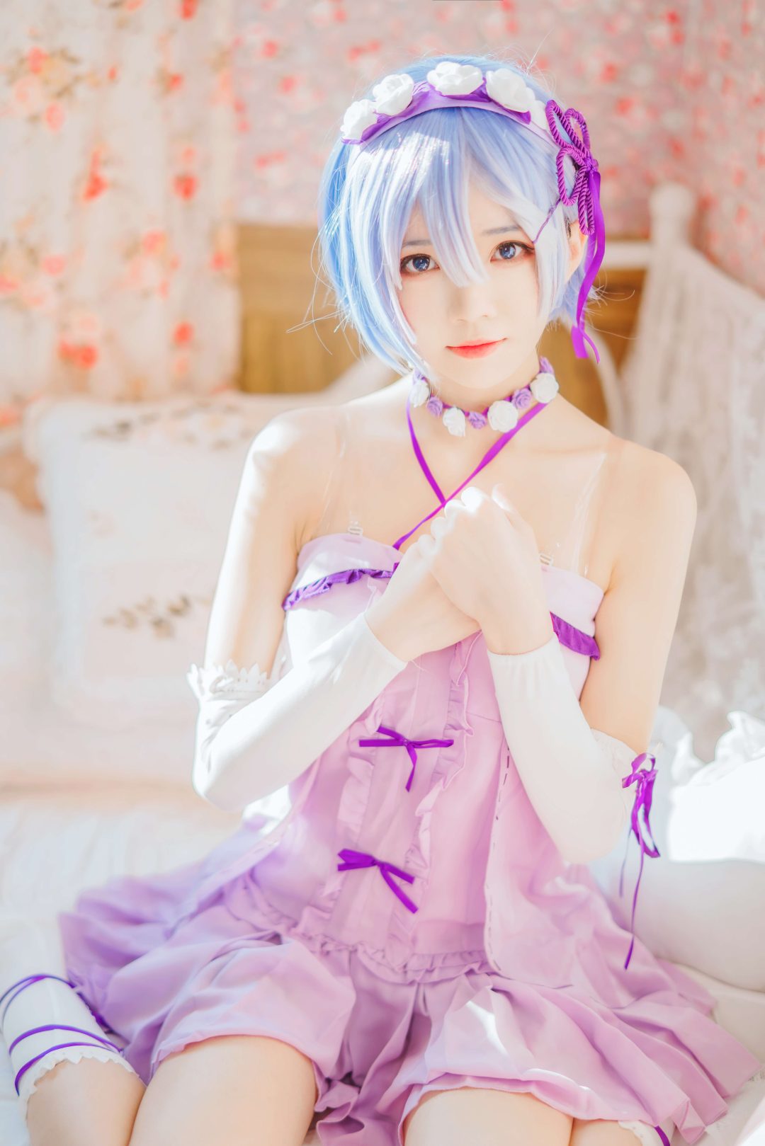 Coser@桜桃喵 Vol.037 蕾姆小睡裙 (40p)[639.81 MB] - idolcos
